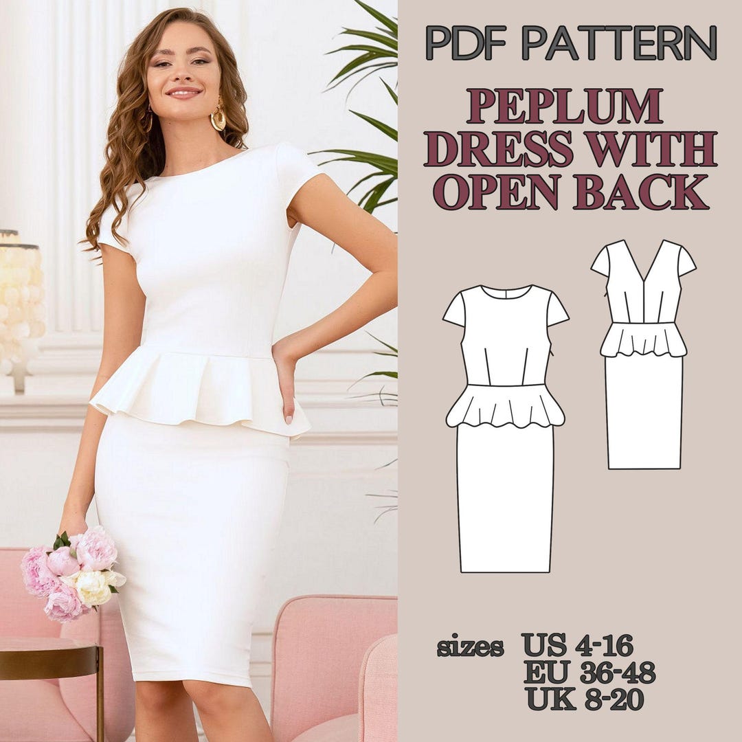 Dress Pattern, Sewing Patterns, Sewing Patterns for Women, Patterns ...