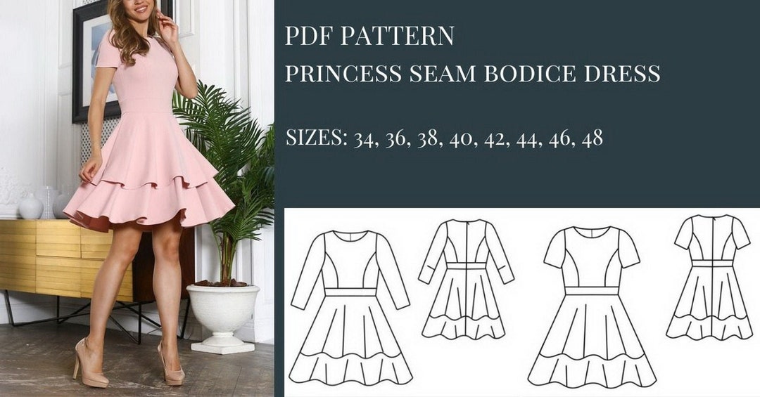 Dress Pattern, Sewing Patterns, Sewing Patterns for Women, Patterns ...