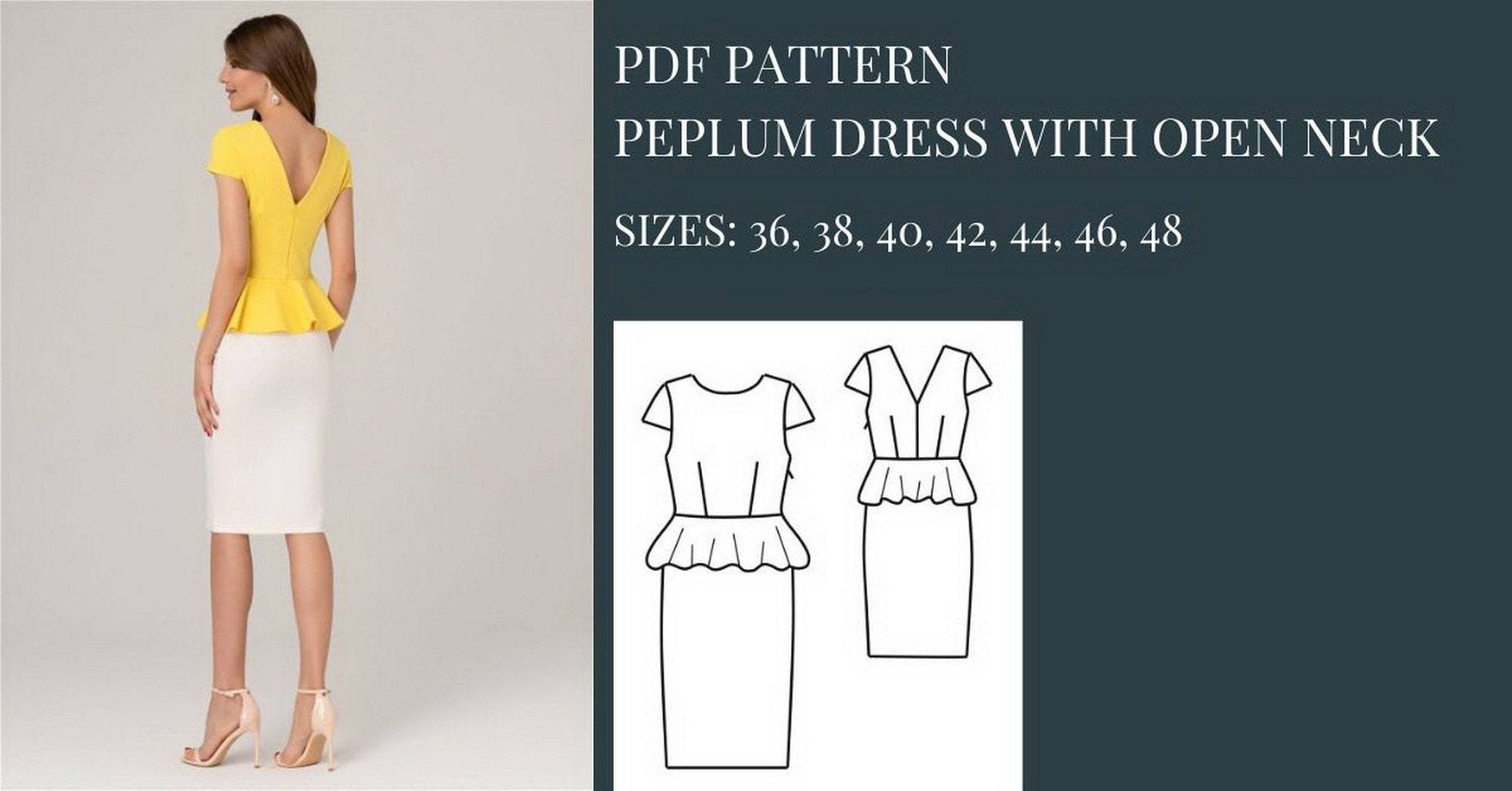 Dress Pattern Sewing Patterns Sewing Patterns for Women - Etsy