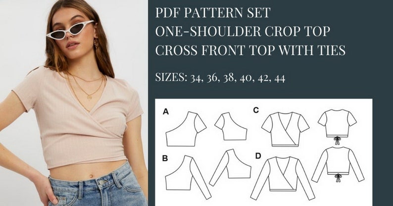 Crop Top Sewing Pattern Sewing Pattern Pattern Sewing - Etsy