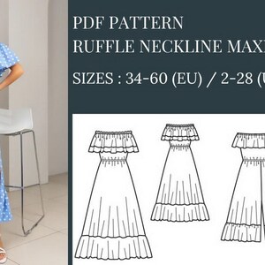Dress Pattern, Dress Pattern Women, Plus Size Sewing Patterns, Pattern ...