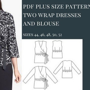 Dress Pattern, Blouse Pattern, Dress Pattern Plus Size, Plus Size ...