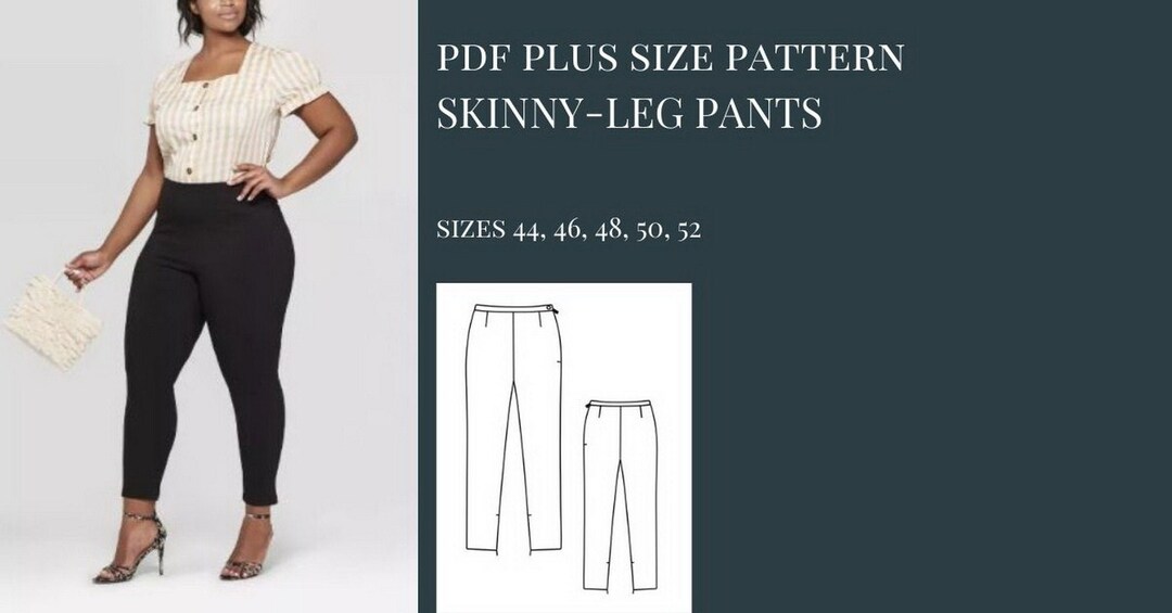 Pants Pattern Trousers Patterns Plus Size Sewing Patterns - Etsy