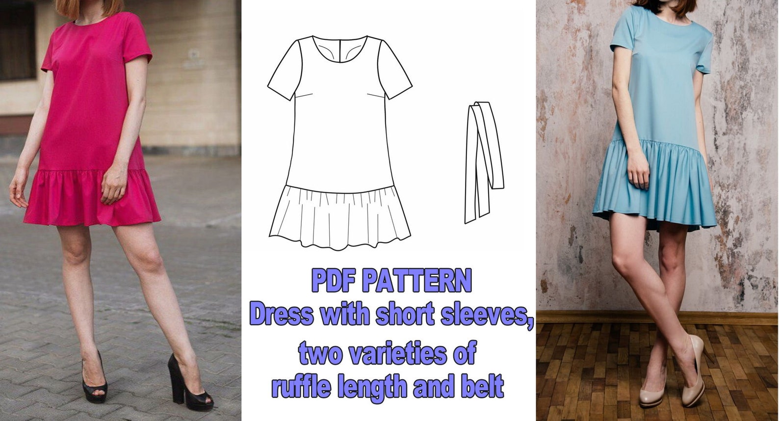 Free Pattern Dress Dress Pattern Womens Dress Pattern PDF | Etsy