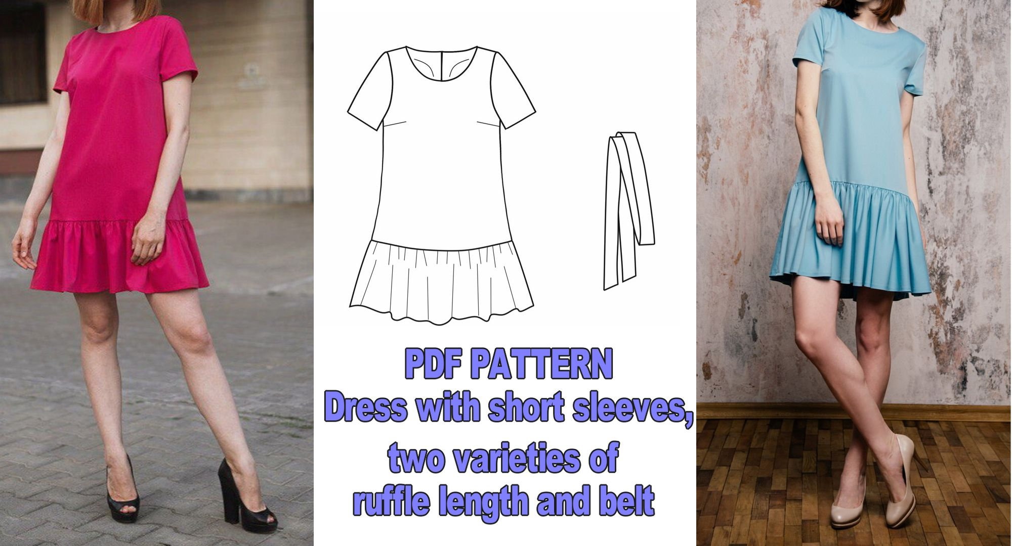 Free Pattern Dress Dress Pattern Womens Dress Pattern PDF | Etsy