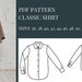 Shirt Pattern, Classic Shirts Patterns, Sewing Patterns, Pattern Sewing ...