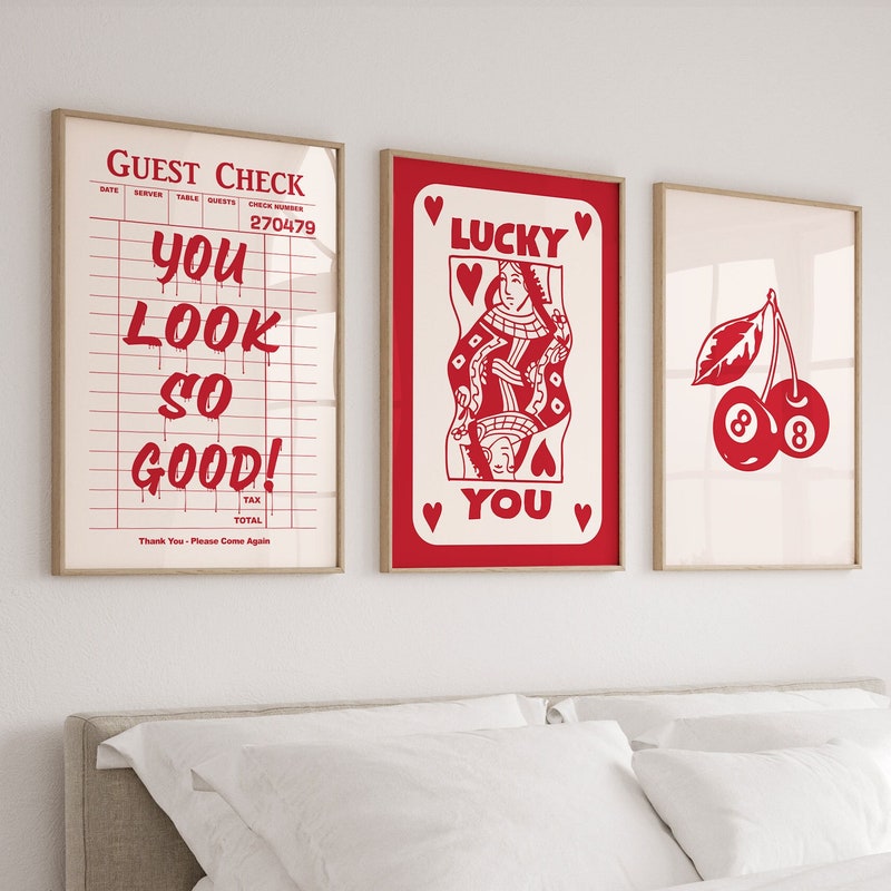 Red Art Print - Etsy