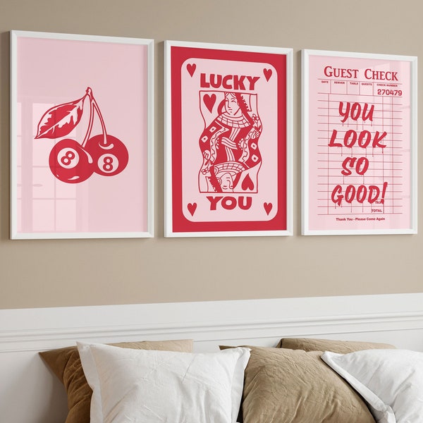 Cute Prints Wall Art Set - Etsy