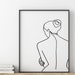 Abstract Woman Line Art Simple Line Art One Line Art Girl Line Art ...