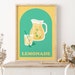 Printable Lemonade Poster, Retro Poster, Drinks Poster, Kitchen Wall ...