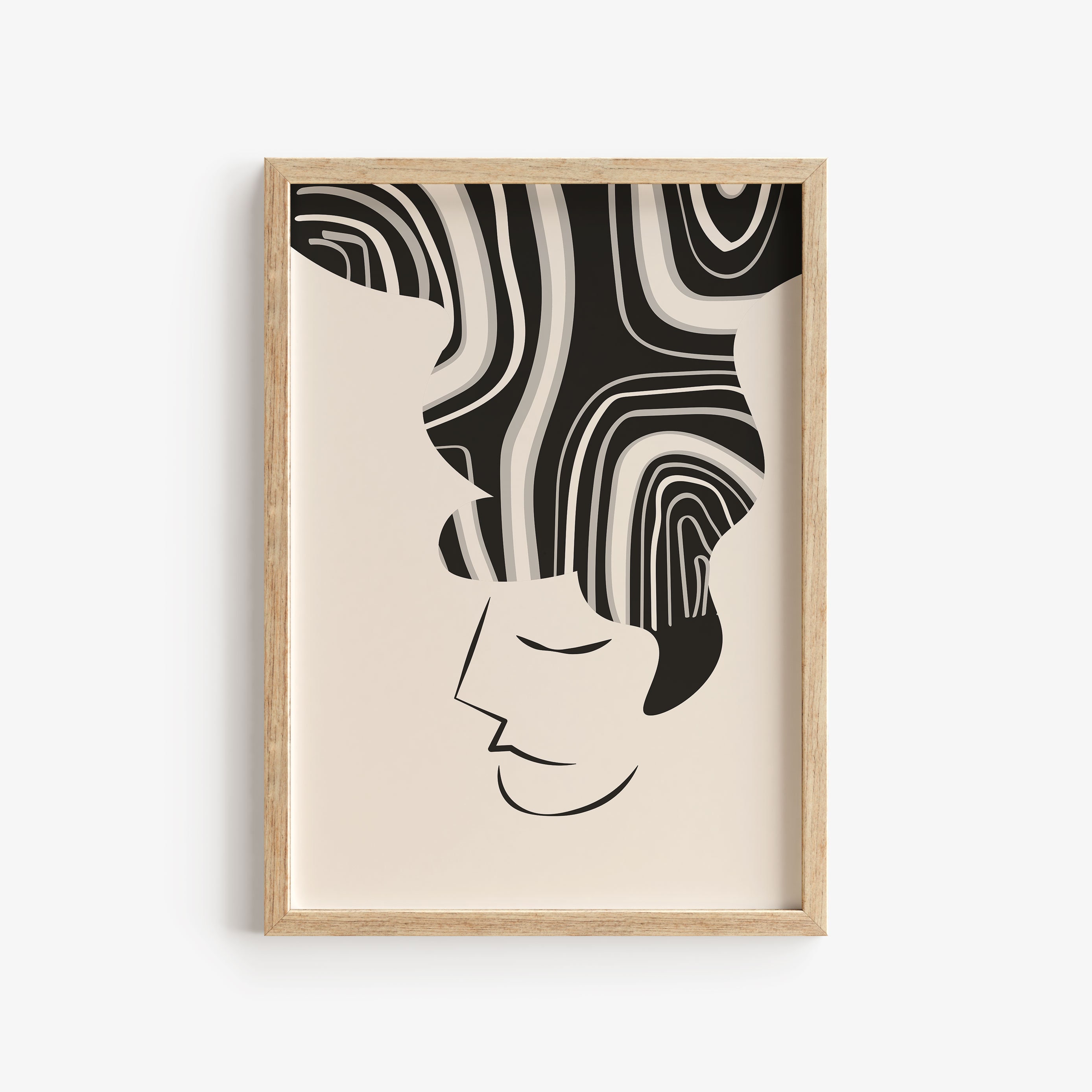 Woman Silhouette Art Minimalist Art Trendy Wall Prints Chic | Etsy