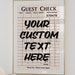 Custom Guest Check Art Print, Preppy Wall Art, Dripping Paint Effect ...