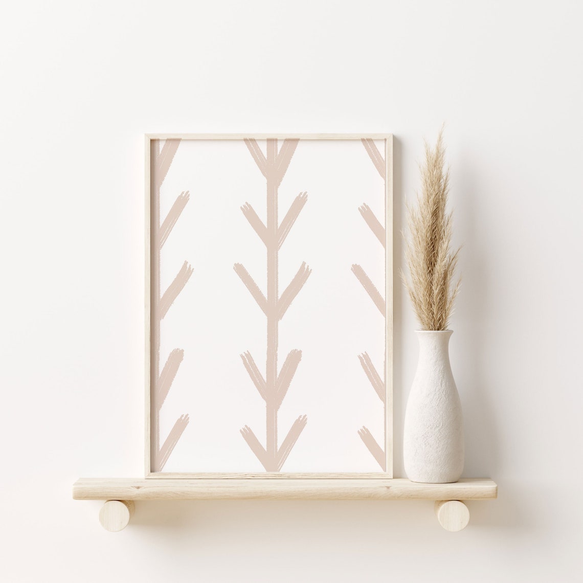 Earthy Tone Art Abstract Shapes Neutral Poster Print - Etsy