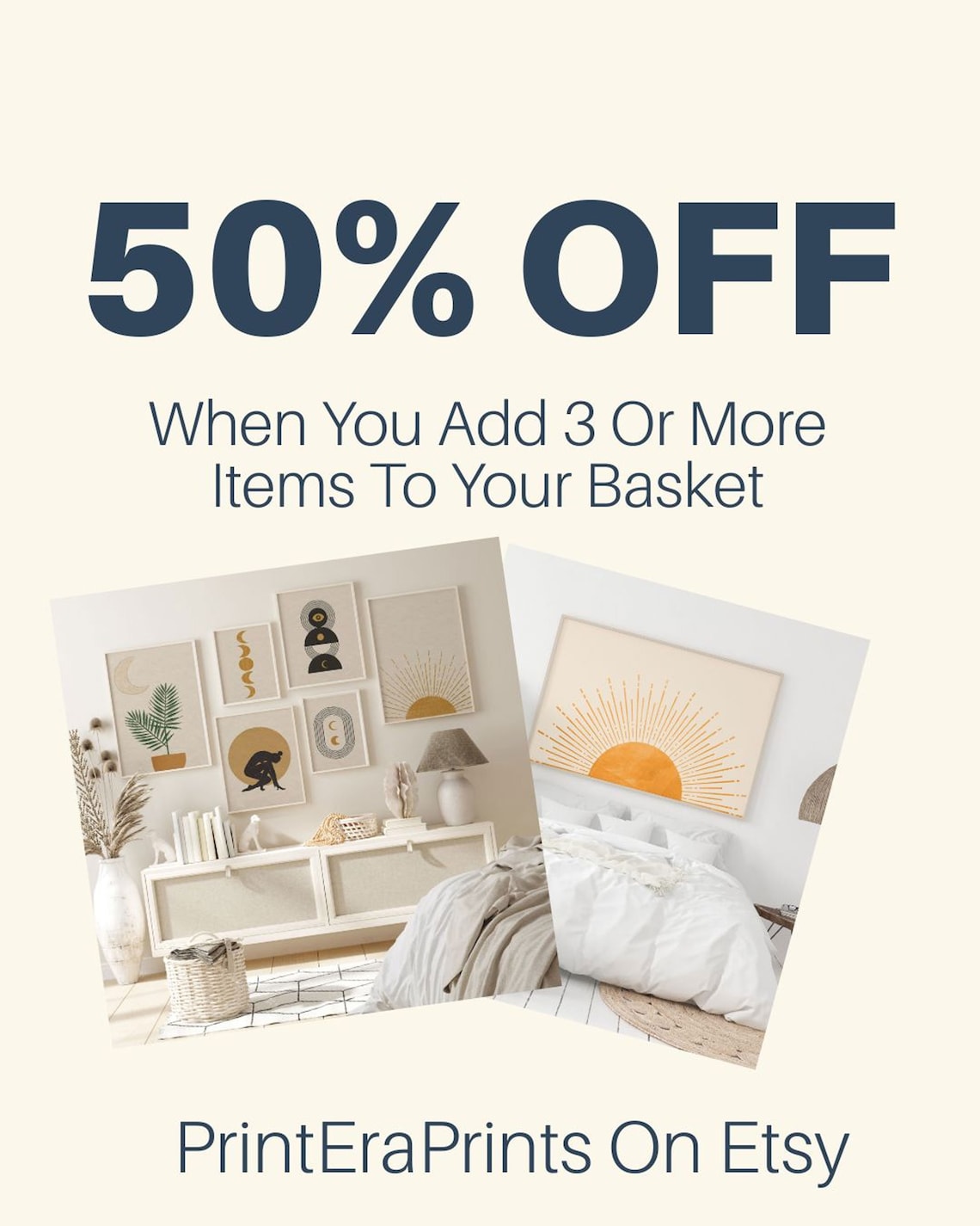 Retro Sunset Print Terracotta Sun Poster Set of 3 Prints - Etsy