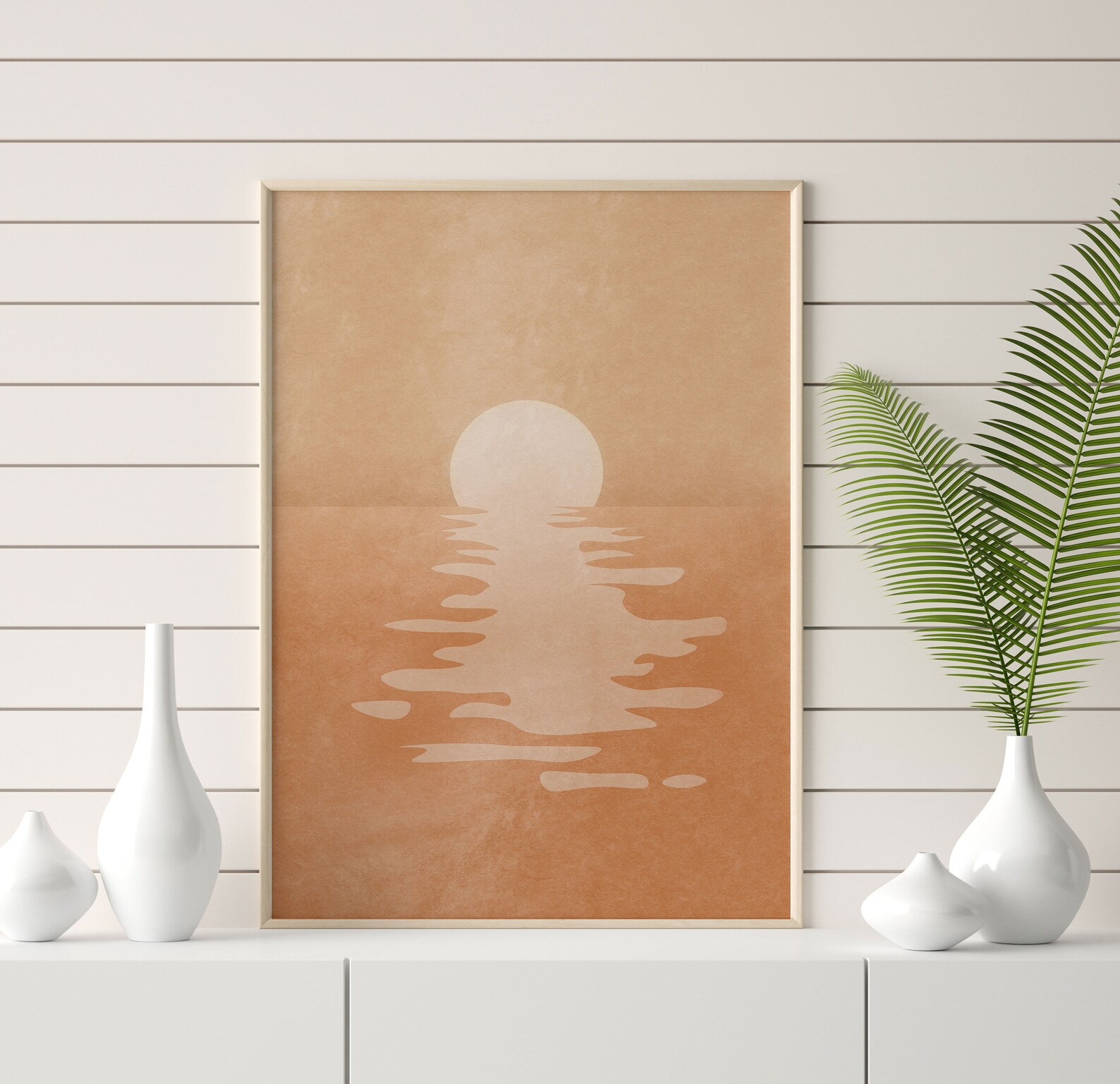 RETRO SUNSET PRINT Boho Sun Print Sun Poster Modern | Etsy