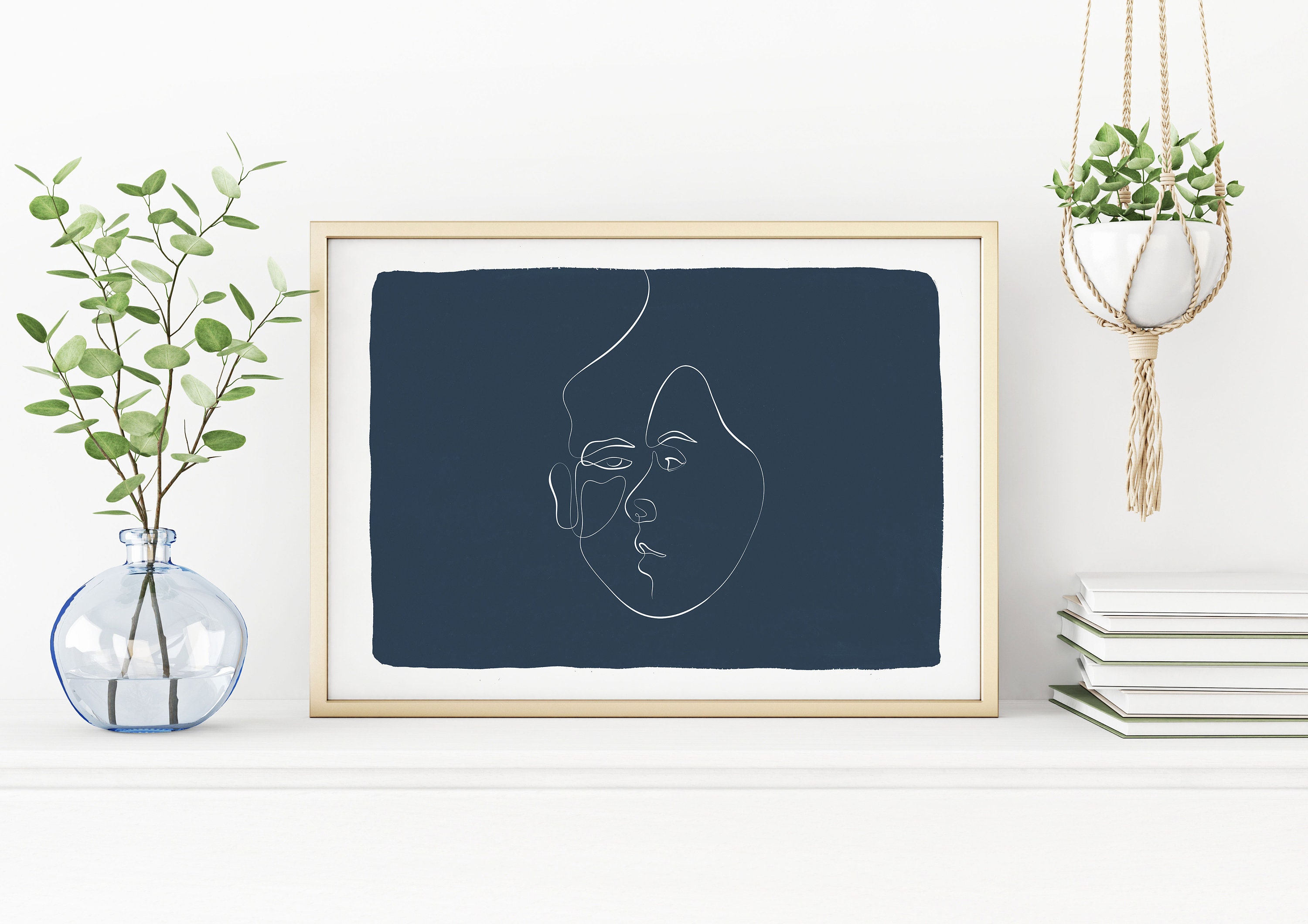 Line Art Single Line Wall Art One Line Art Print Abstract Art | Etsy