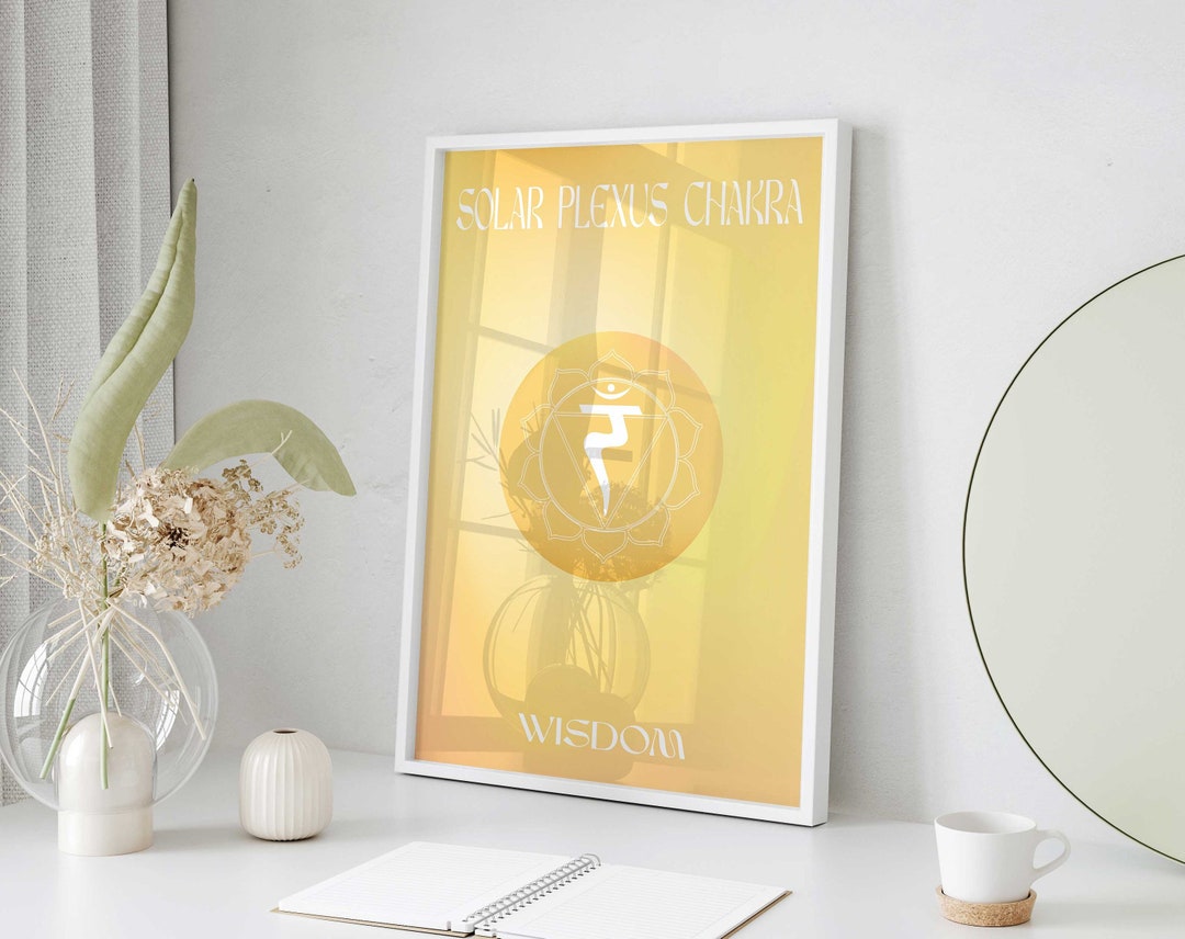 Solar Plexus Chakra Wall Art, Trendy Wall Art, Gradient Art, Printable ...