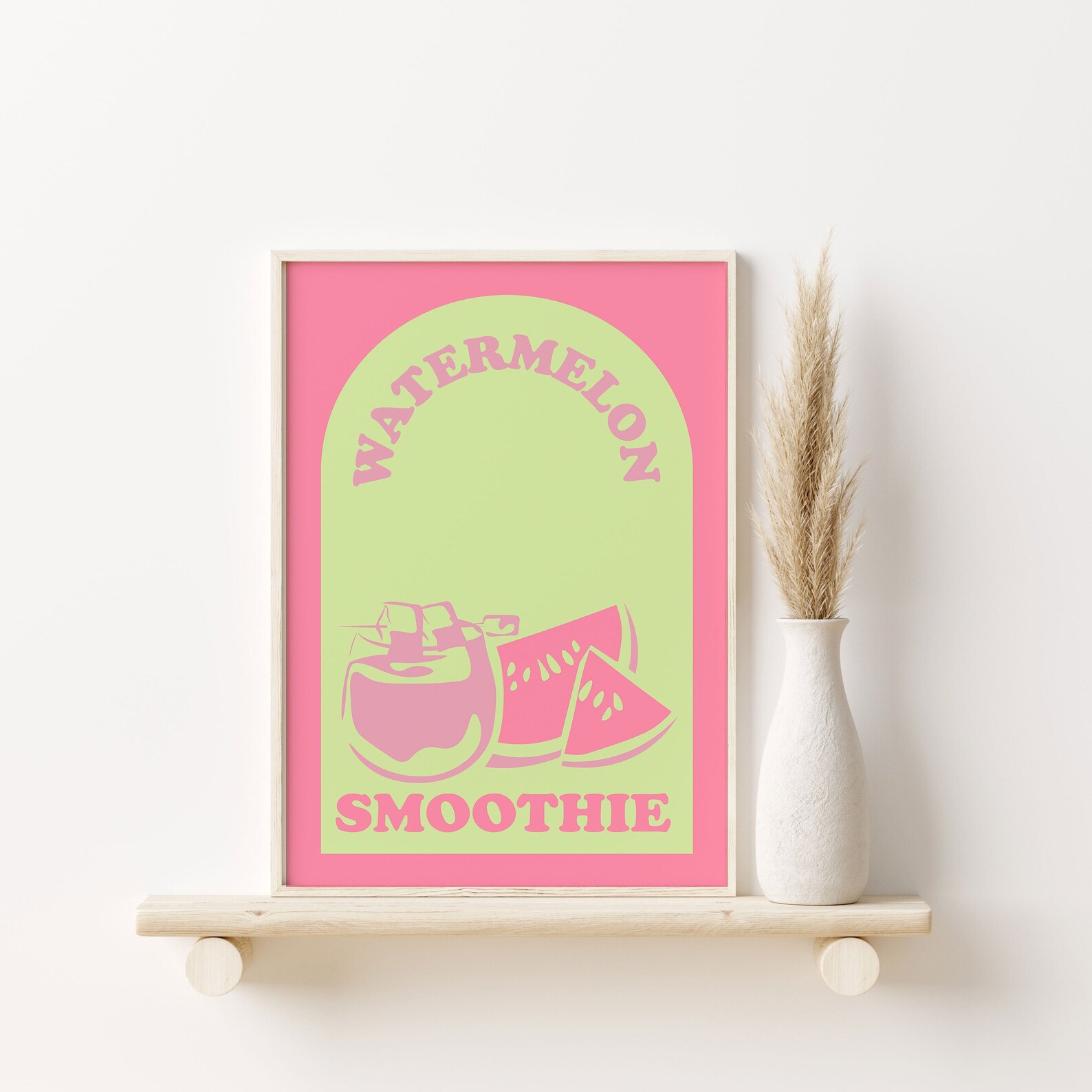 Printable Smoothie Poster Retro Wall Art Drinks Poster | Etsy
