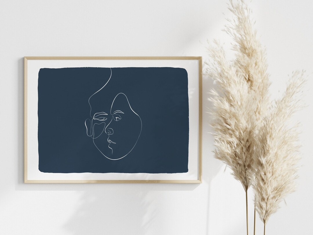 Line Art Single Line Wall Art One Line Art Print Abstract Art ...