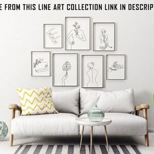 Woman Line Art Chic Boho Print, Female Body Line Art, Single Line ...