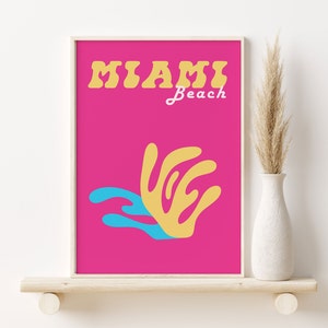 Trendy Colorful Print Set of 6, Gallery Wall Poster Bundle, Retro Bar ...