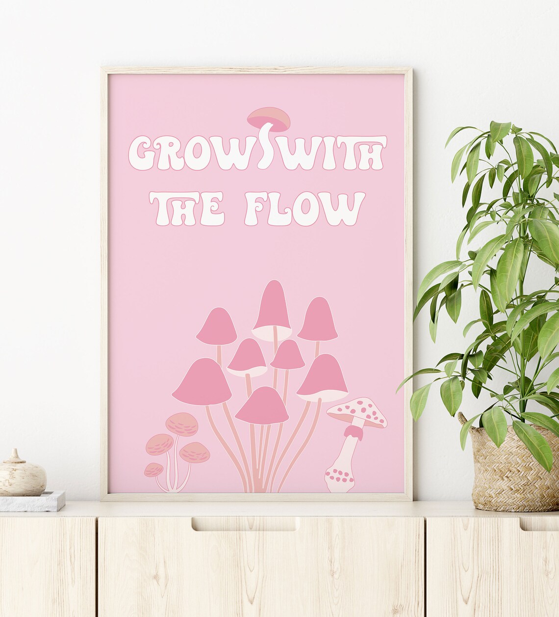 Trendy Quote Poster, Motivational Quote Print, Cute Pink Preppy Poster ...