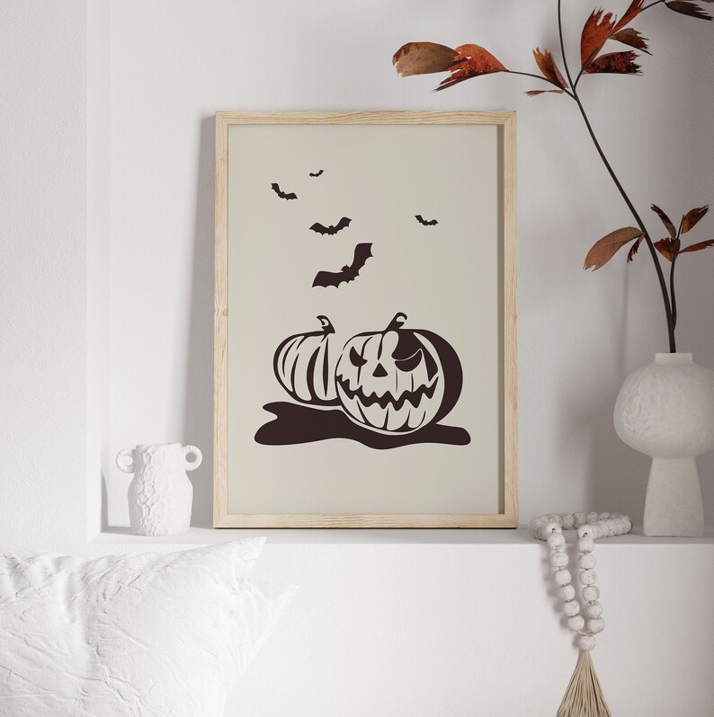 Trendy Halloween Print Set Printable Halloween Poster Bundle - Etsy