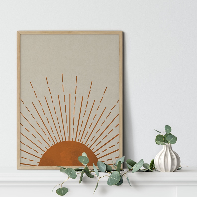 Terracotta Print Set of 5 Gallery Wall Set Above Bed Art for - Etsy