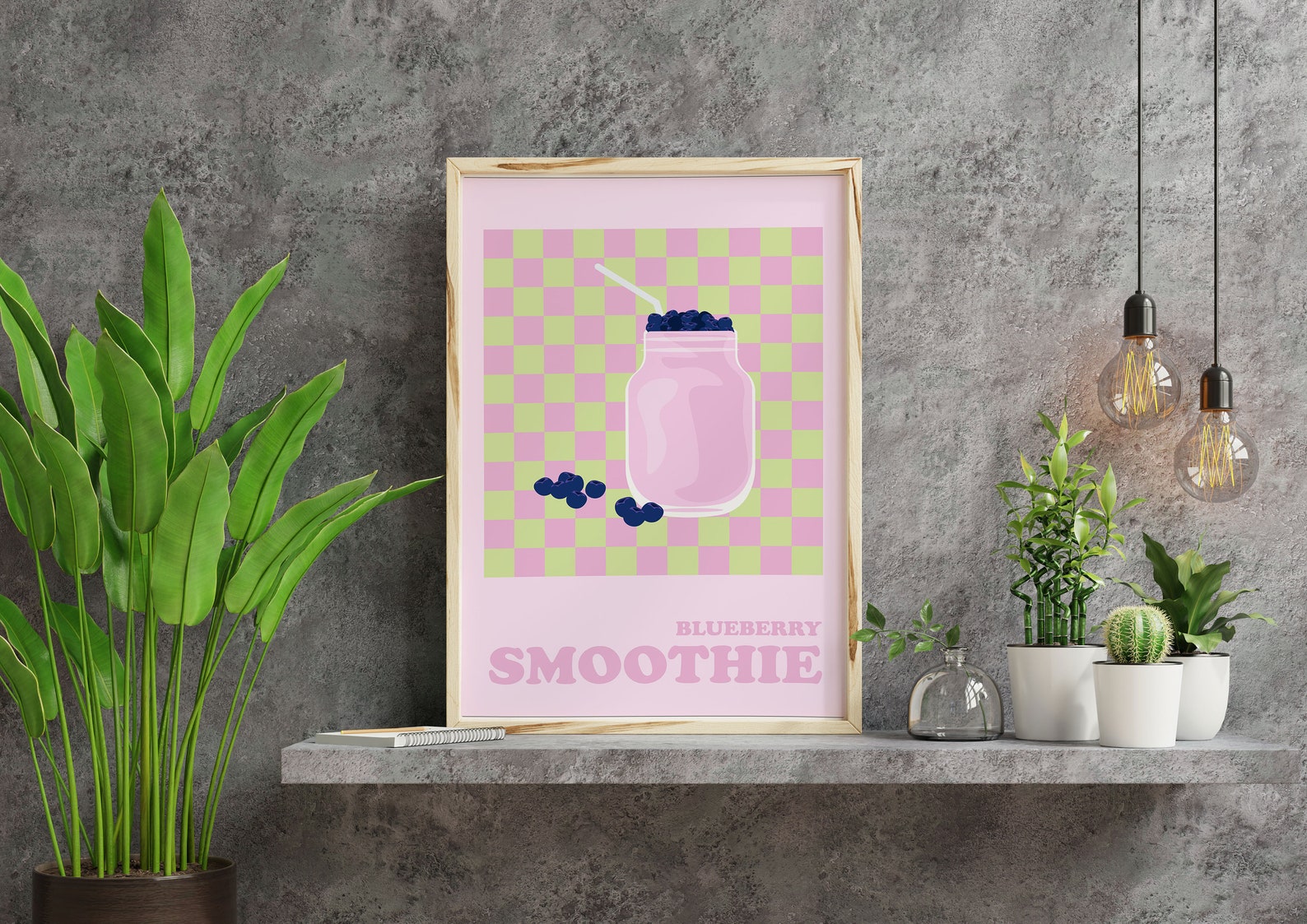 Printable Smoothie Poster Retro Wall Art Drinks Poster - Etsy