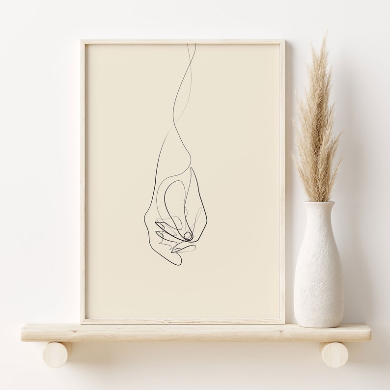 Abstract Couple Line Art Above Bed Art Couple One Line Body - Etsy