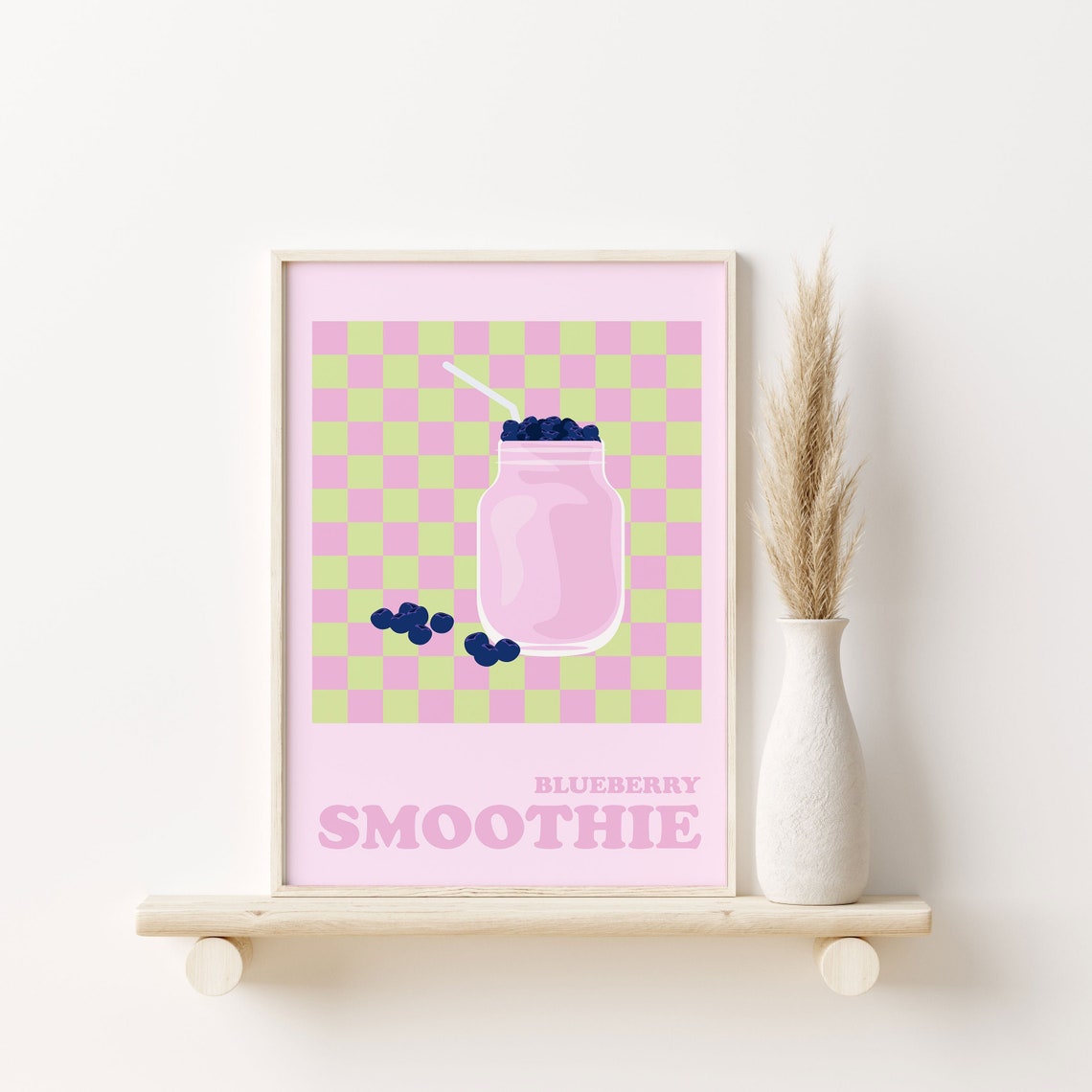 Printable Smoothie Poster Retro Wall Art Drinks Poster - Etsy