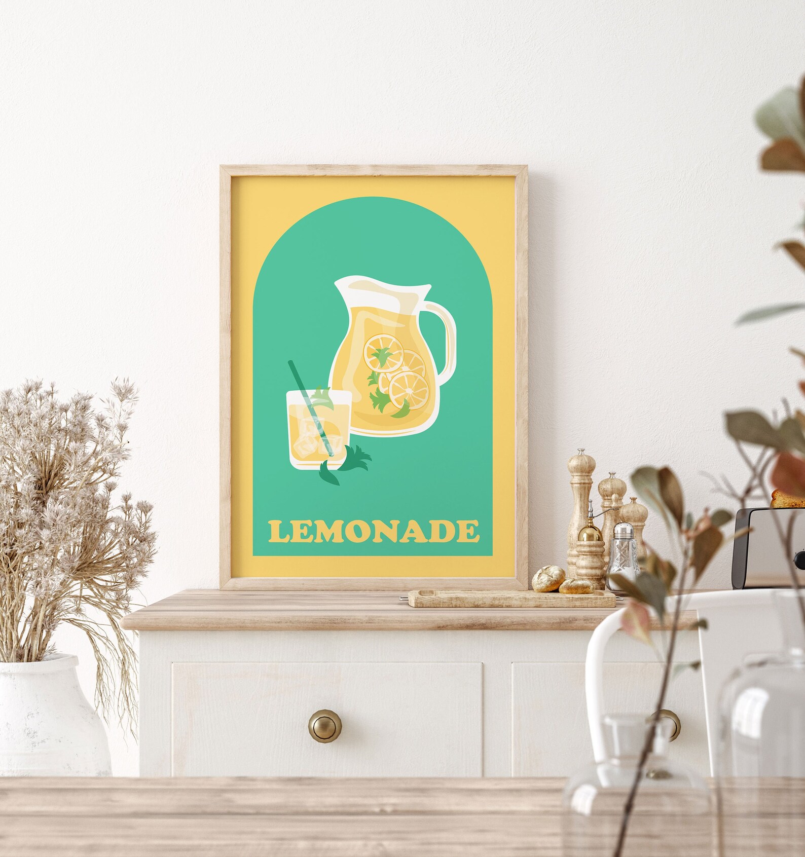 Printable Lemonade Poster Retro Poster Drinks Poster | Etsy