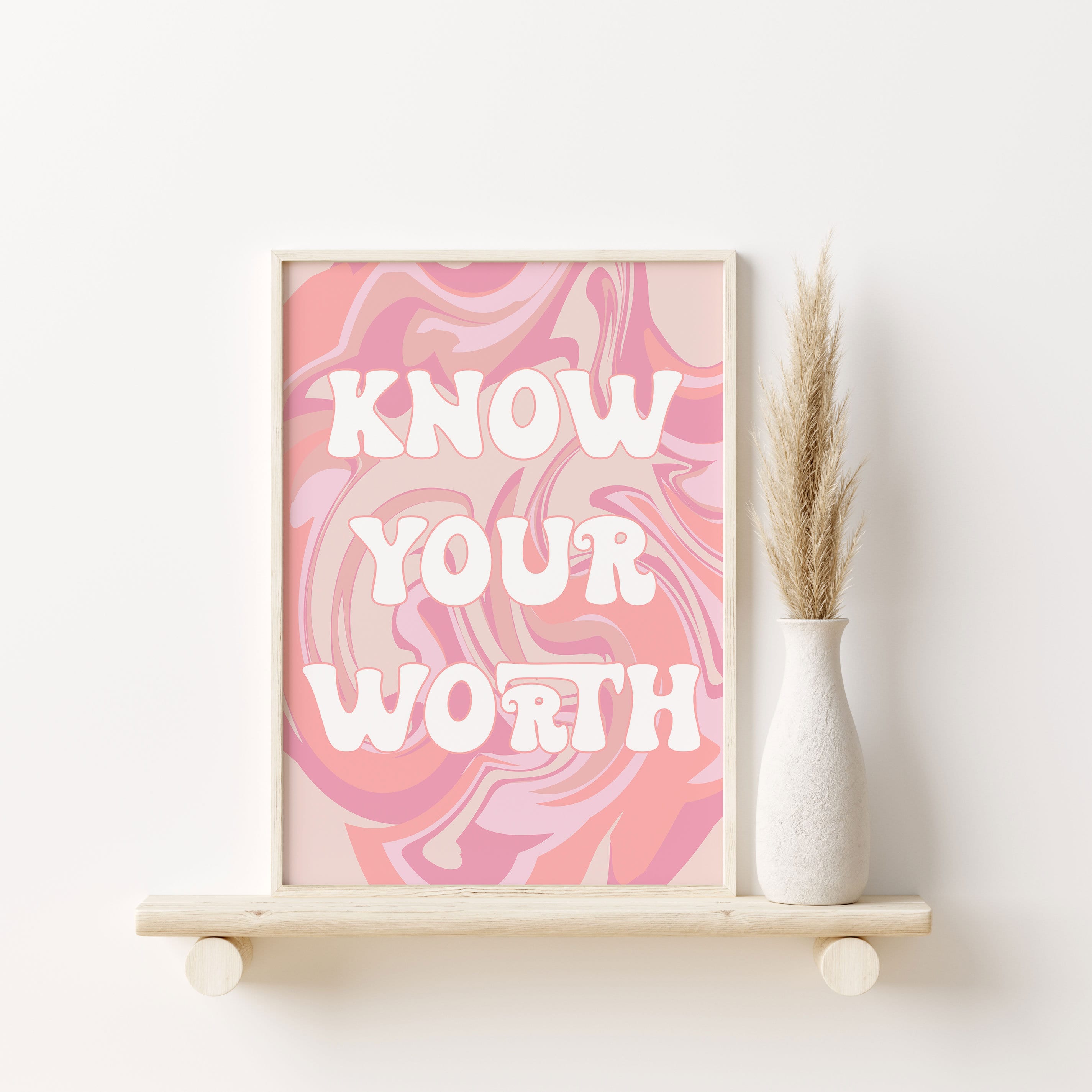 Colorful Boho Wall Art, Retro Art Print, Digital Download Set of 6 ...
