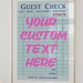 Custom Guest Check Art Print, Preppy Wall Art, Dripping Paint Effect ...