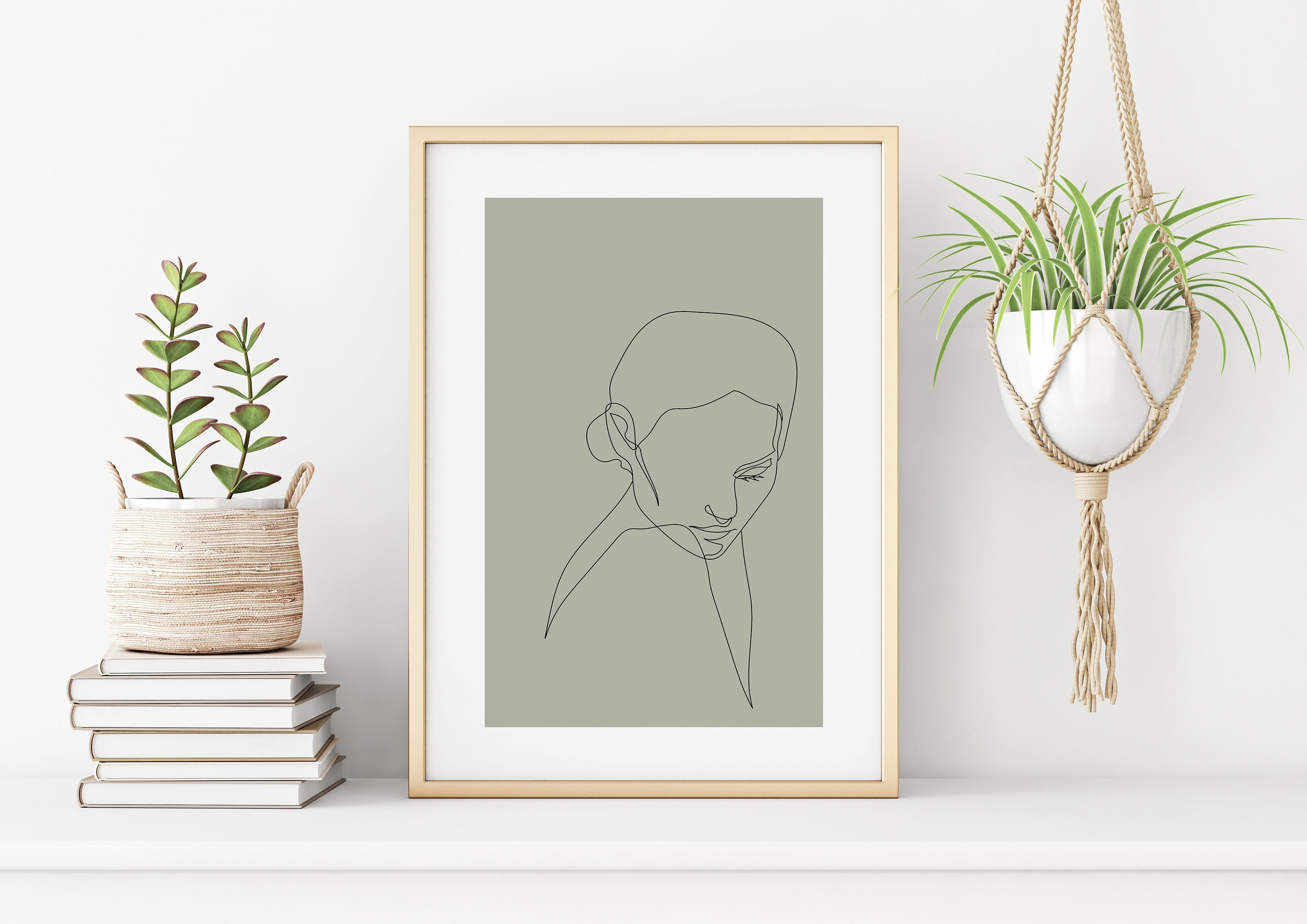 Line Art Single Line Wall Art One Line Art Print | Etsy