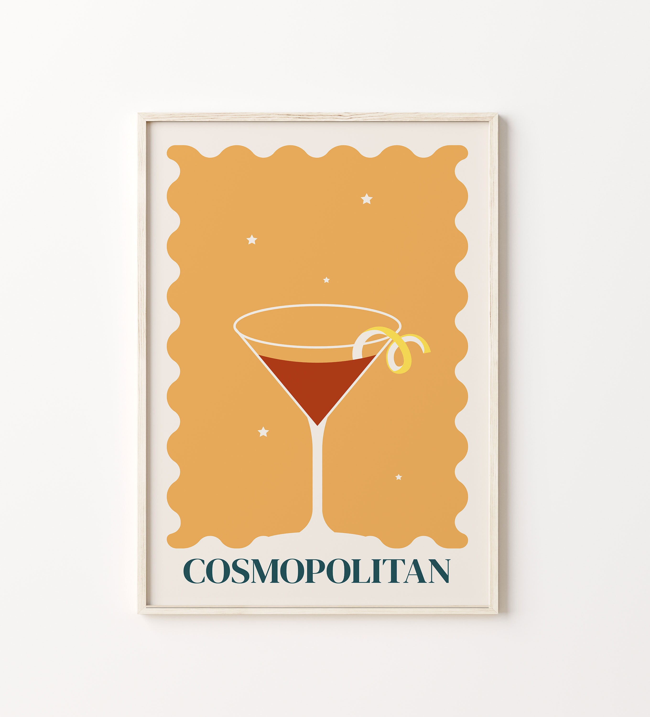Cocktail Prints Set of 3 Wall Art Prints Retro Aesthetic | Etsy