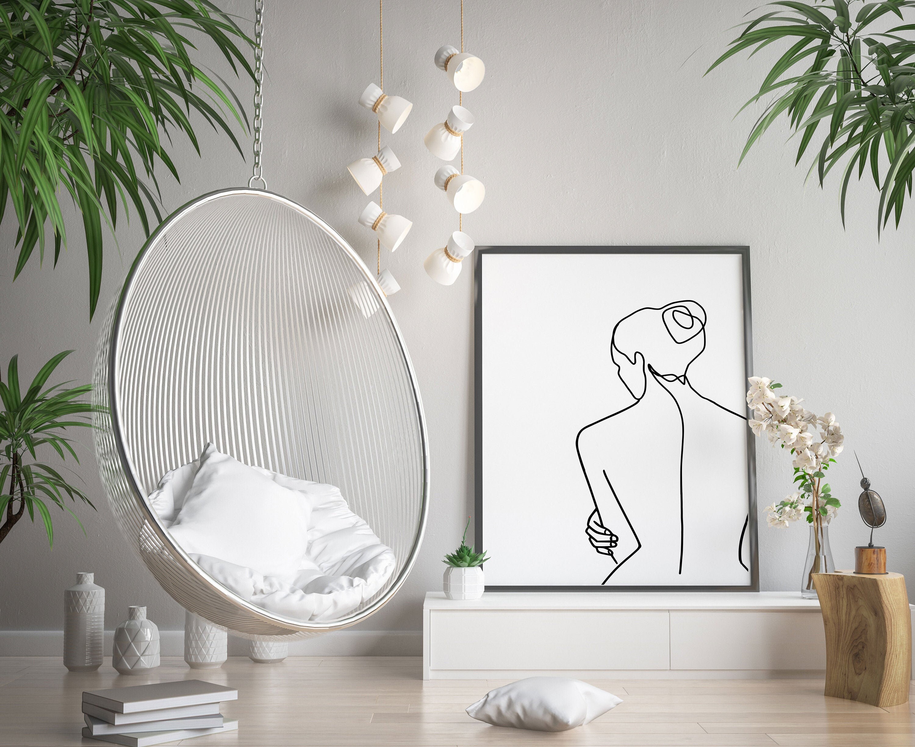 Abstract Woman Line Art Simple Line Art One Line Art Girl Line Art ...