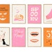 Pink and Orange Halloween Print Bundle Halloween Wall Art - Etsy