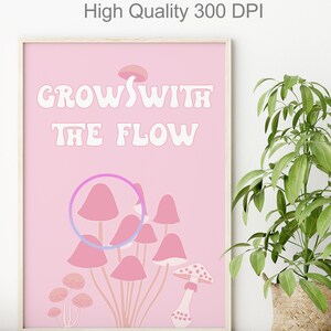 Trendy Quote Poster, Motivational Quote Print, Cute Pink Preppy Poster ...