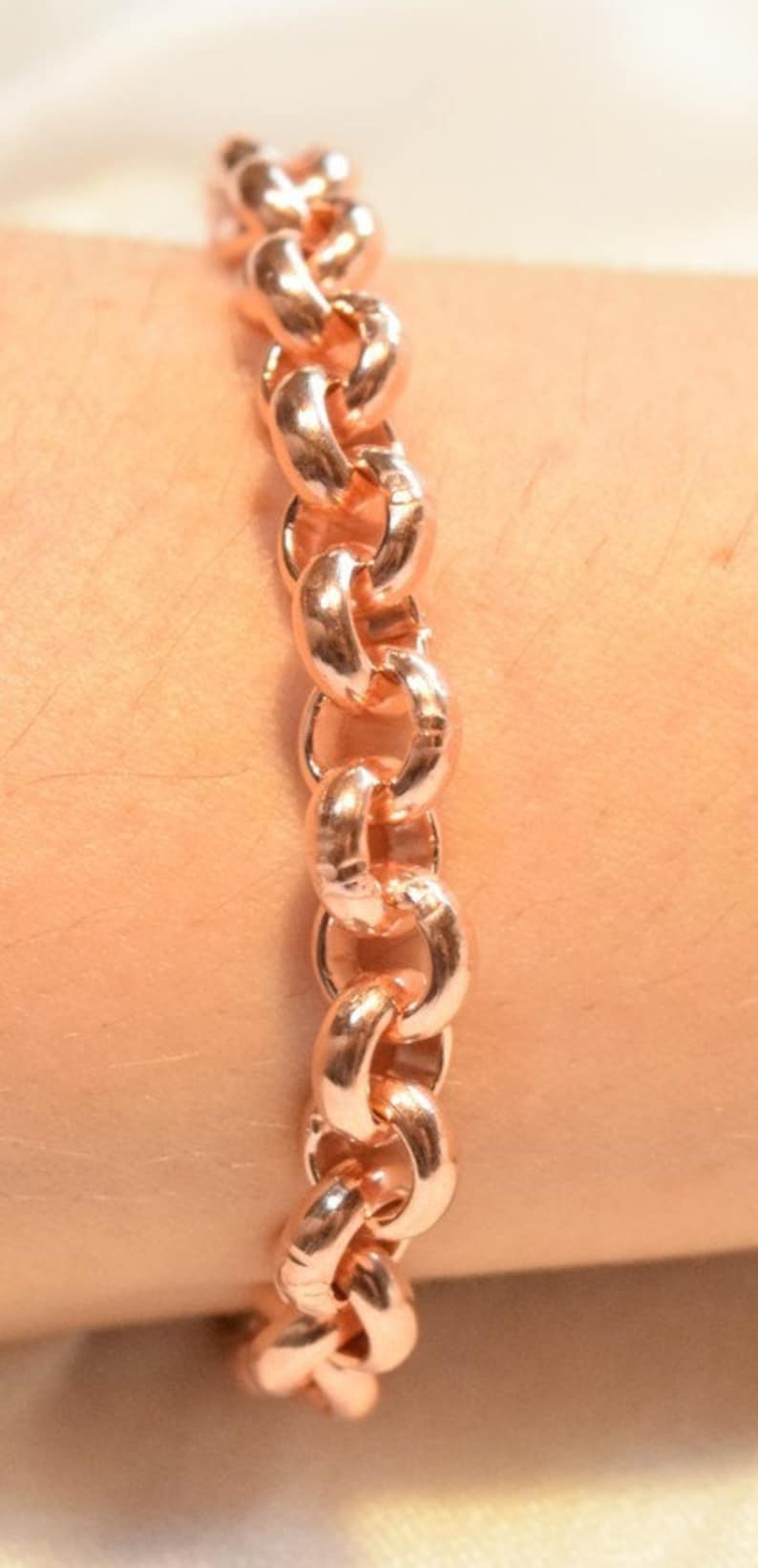 Copper Bracelets Big Chain Venus Thread - Etsy