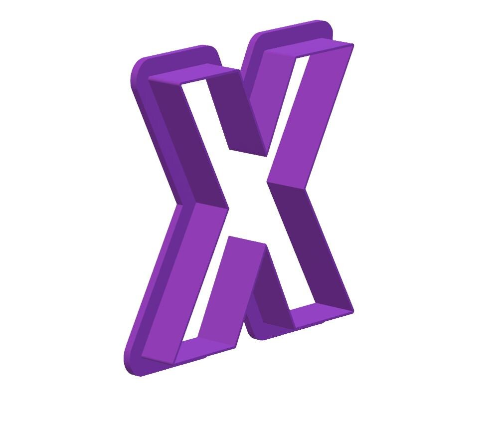 Letter X Cookie Cutter Alphabet Cookie Cutters Letter | Etsy