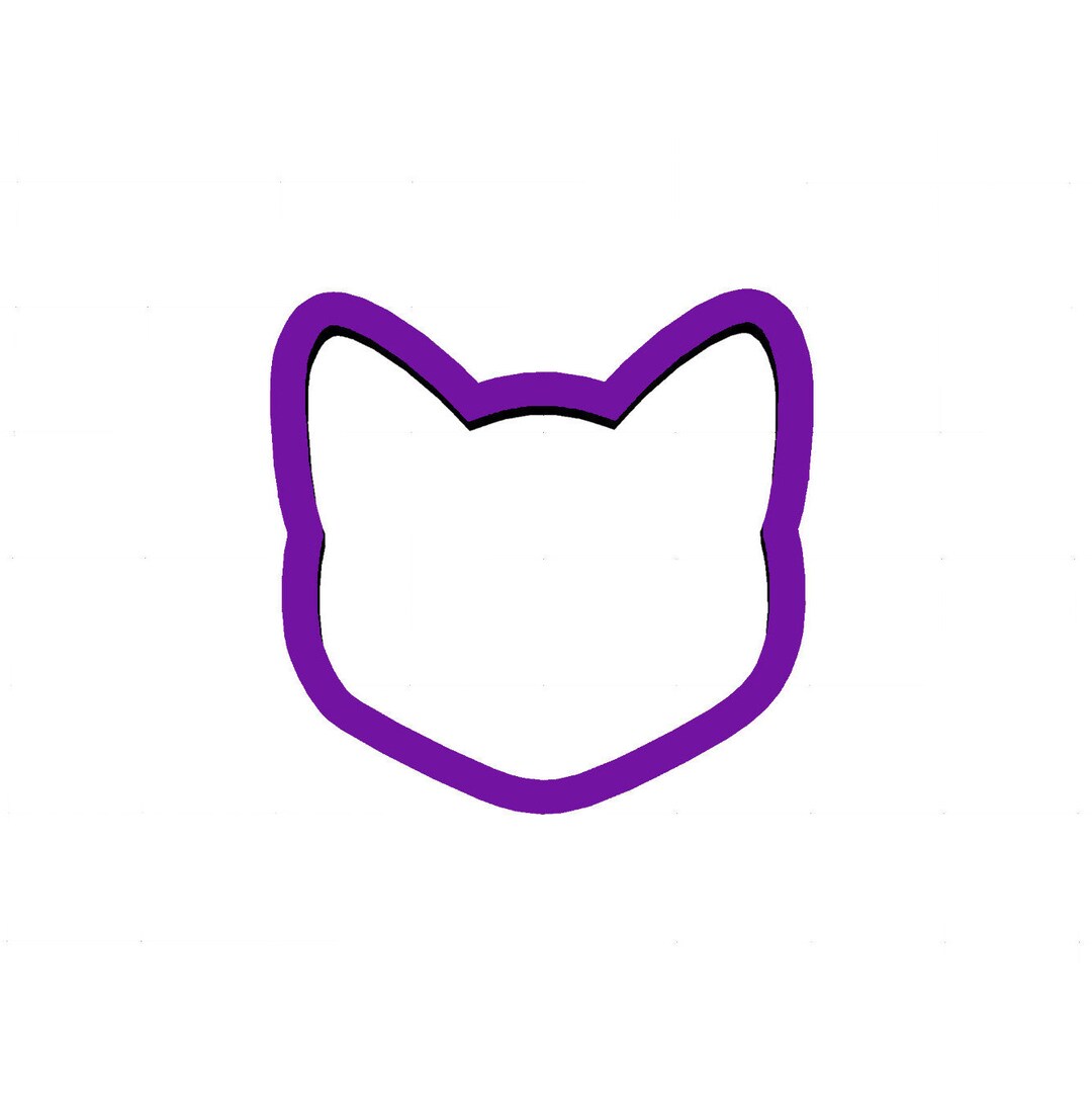 Cat Head Cookie Cutter - Animal Cookie Cutters - Fondant Cutters ...