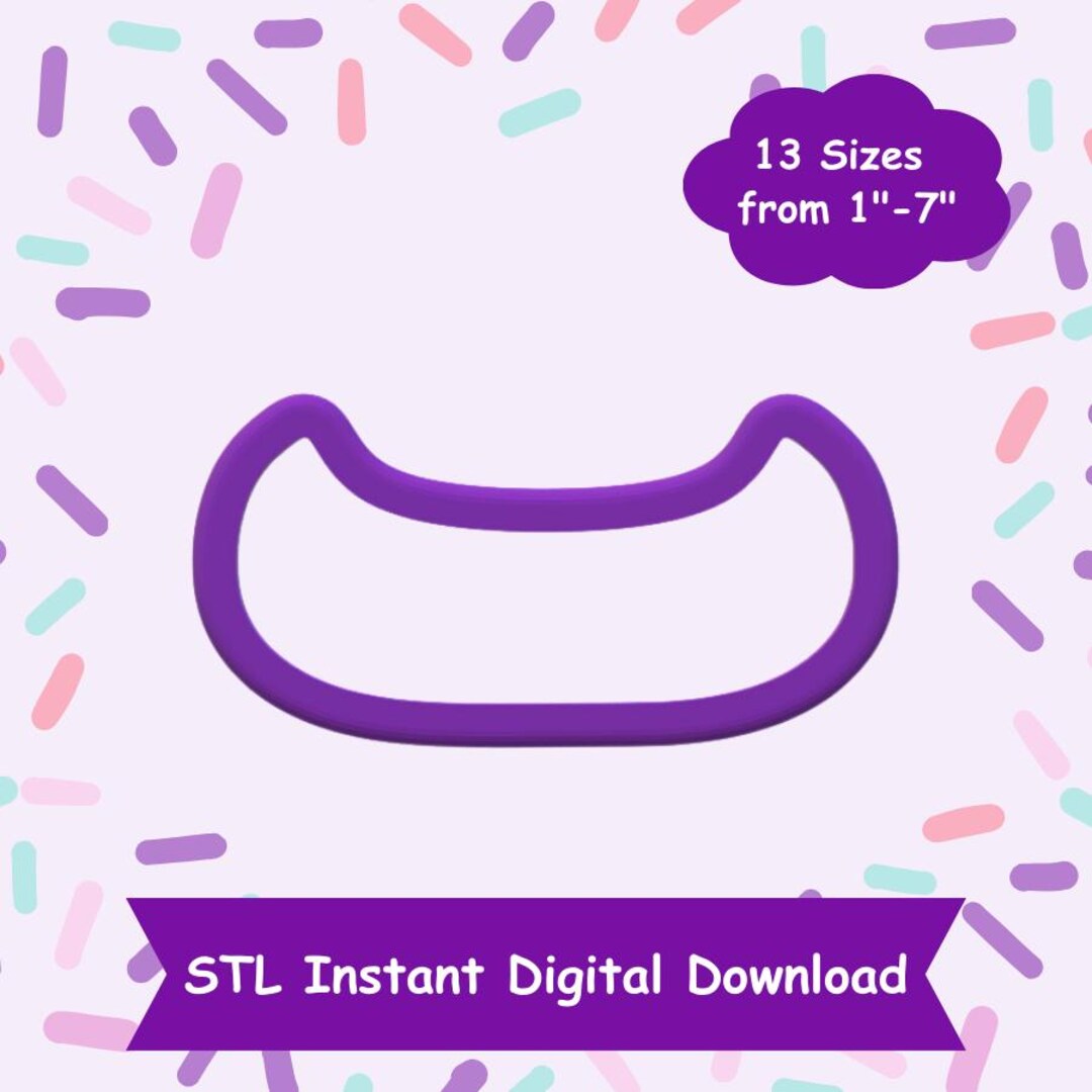 Canoe Cookie Cutter STL Digital Download - STL Instant Digital Download ...