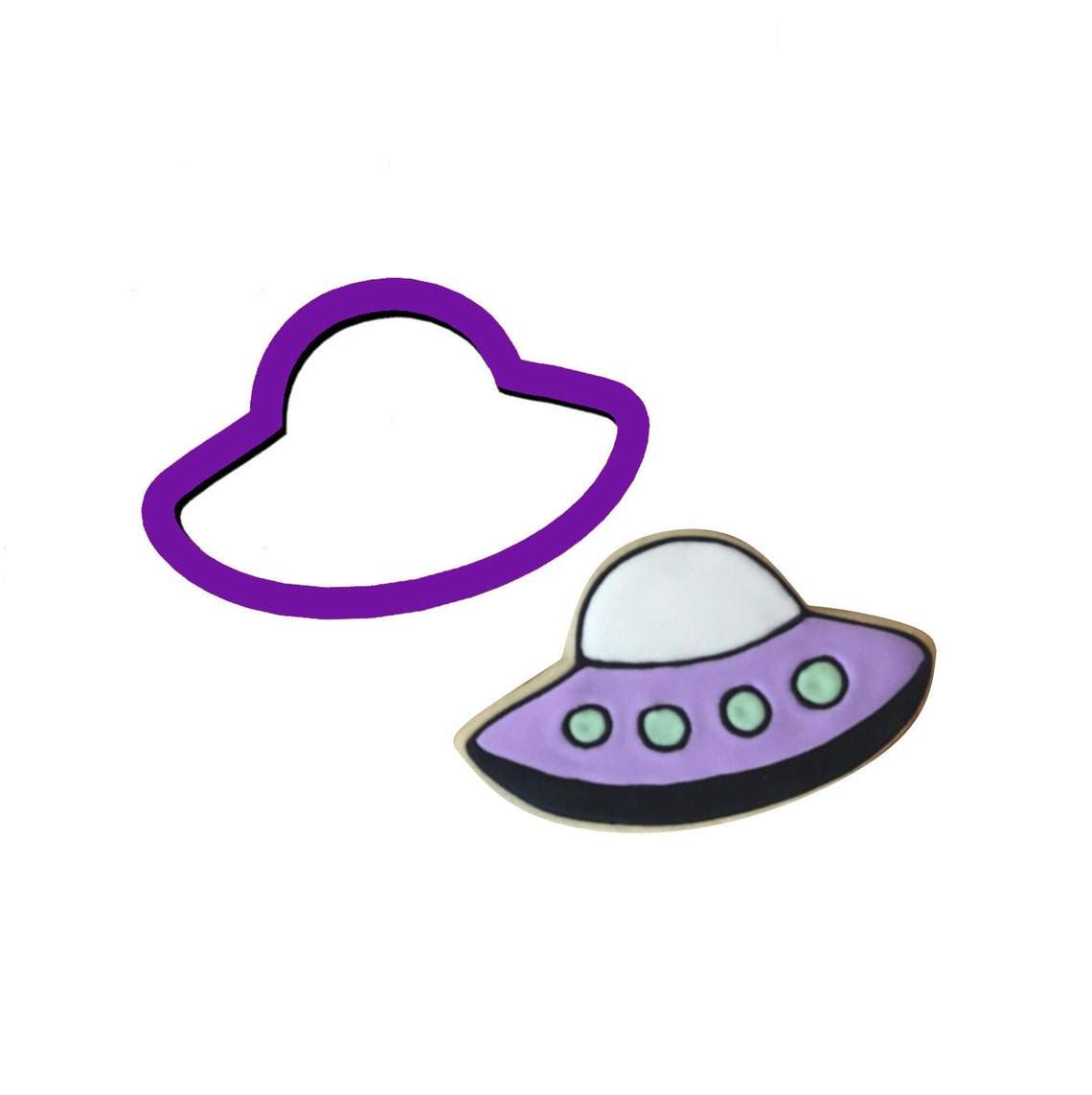 UFO Cookie Cutter Alien Cookie Cutters Spaceship Cookie | Etsy