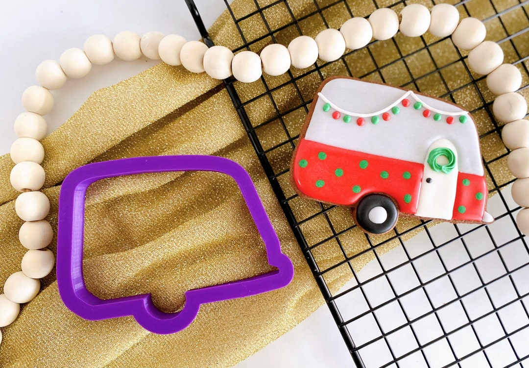 Camper Trailer Cookie Cutter - Camper Cookie Cutter - Camping Cookie ...