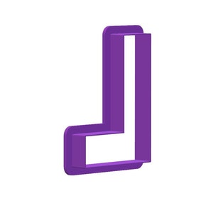 Letter L Cookie Cutter - Alphabet Cookie Cutters - Letter Cookie ...