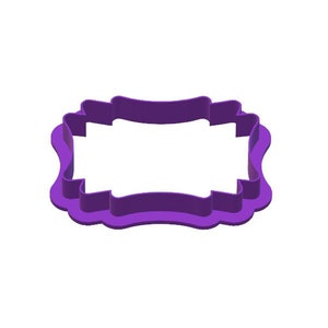 Rectangle Plaque #7 Cookie Cutter - Shapes Cookie Cutters - Polymer ...