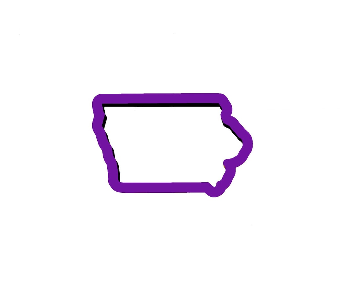 Iowa Cookie Cutter - State Cookie Cutters - United States Cookie ...