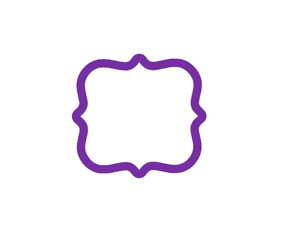 Square Plaque Cookie Cutter Shapes Cookie Cutters Polymer - Etsy