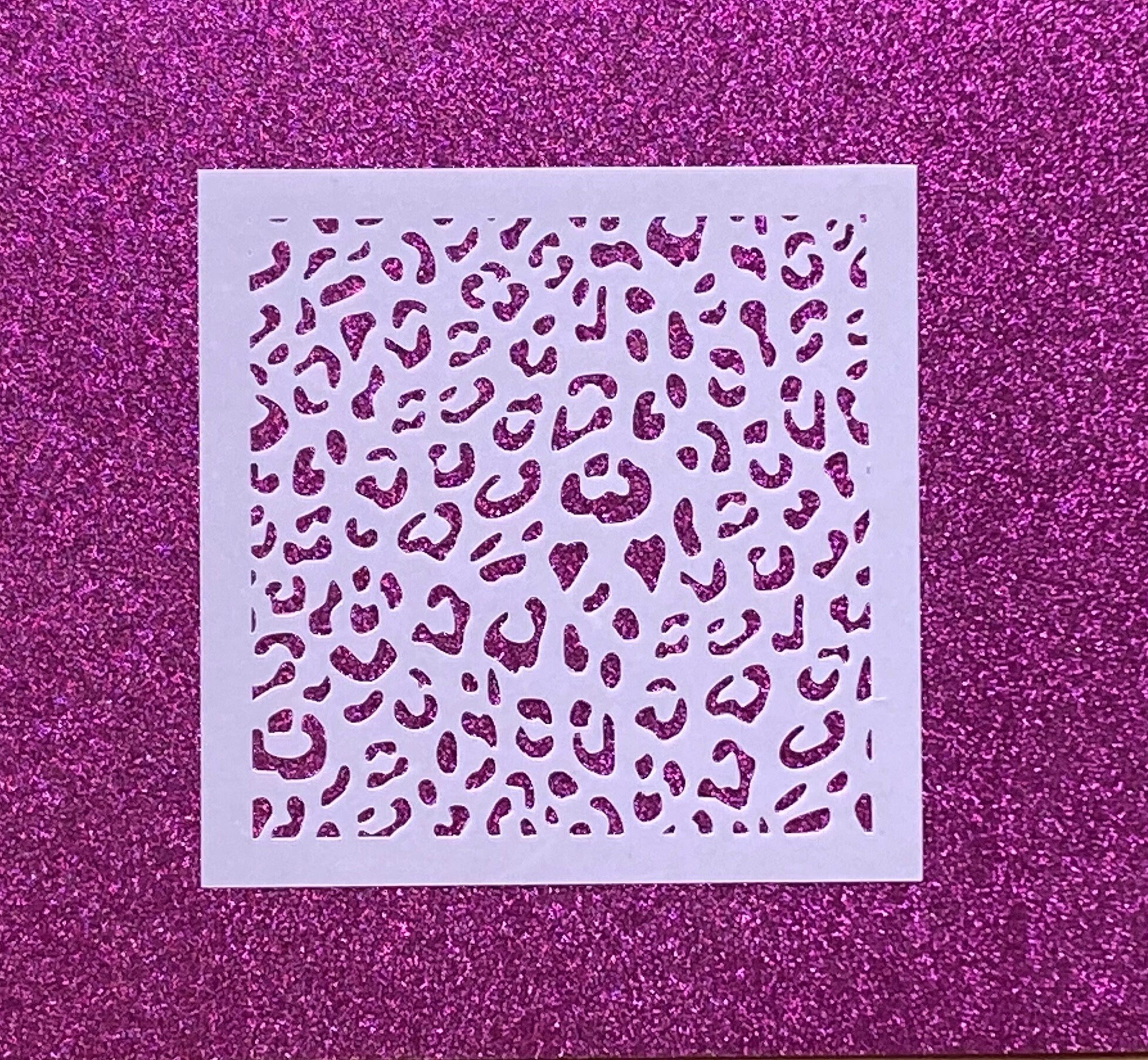 Leopard Print Stencil - Animal Print Stencils - Stencil for Cookies ...